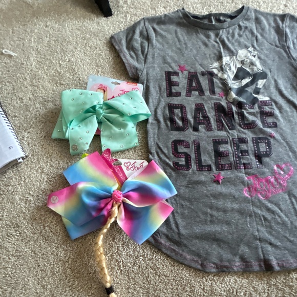 JoJo Siwa | Shirts & Tops | Jojo Siwa Shirt And Bows New | Poshmark